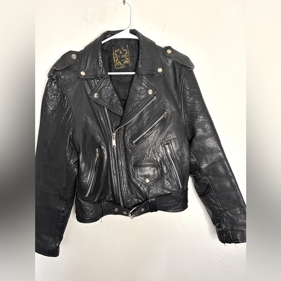 Sky Hawk | Jackets & Coats | Vintage Sky Hawk Real Leather Black ...